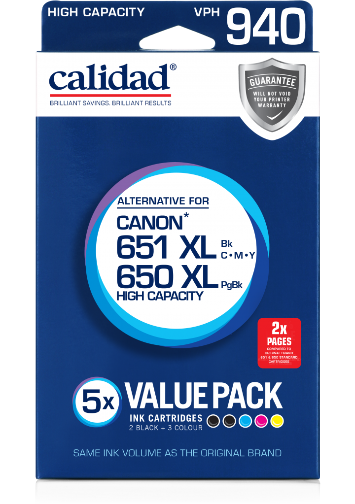 CALIDAD CANON 650 BK + 651 BCMY - Courts Fiji
