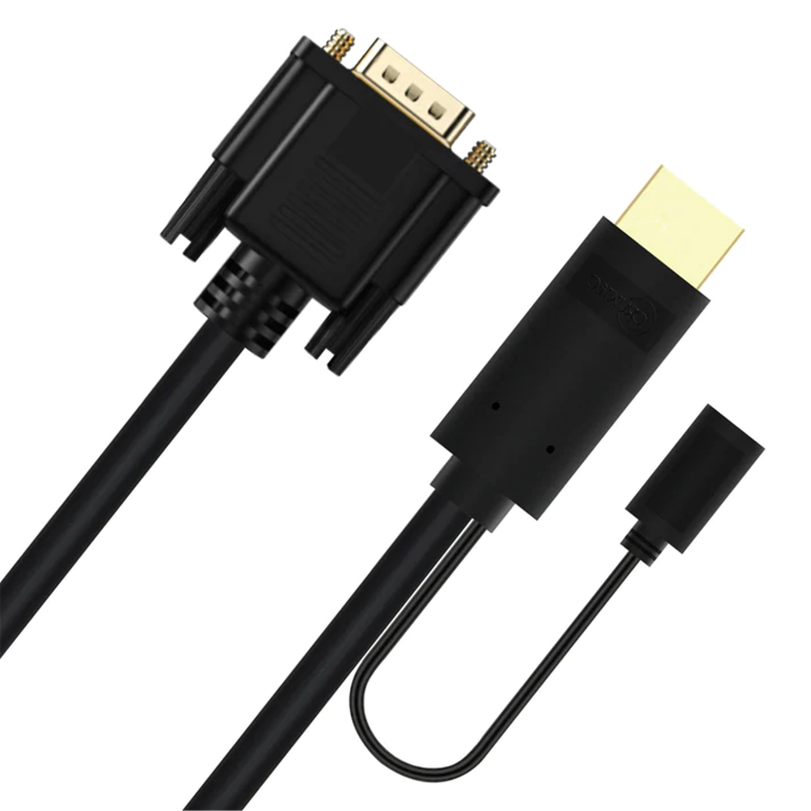 CRUXTEC HDMI MALE TO VGA MALE CABLE WITH MICRO USB - Courts Fiji